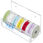 Wall Mounted Perspex Holder for 6 rolls of Line Labels - Walters Medical